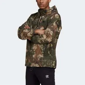 Adidas Originals Half-zip Hooded Pullover Jacket