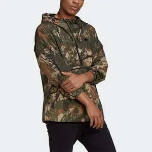 Adidas Originals Half-zip Hooded Pullover Jacket
