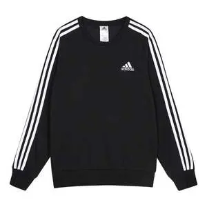 Adidas Sports Round Neck Loose Long Sleeves Pullover - Black