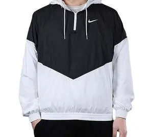 Nike Shield Skateboard Half-zip Pullover Jacket - Black/white