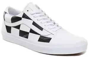 VANS Old Skool Leather Check Low Top Sneakers - Black/white