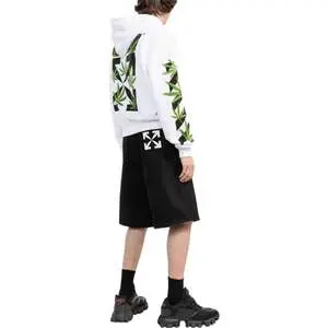 Off-White Logo Printing Solid Color Long Sleeves White