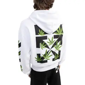 Off-White Logo Printing Solid Color Long Sleeves White
