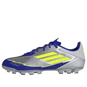 Adidas F50 League Messi Ag Soccer Cleats - Silver/blue/green