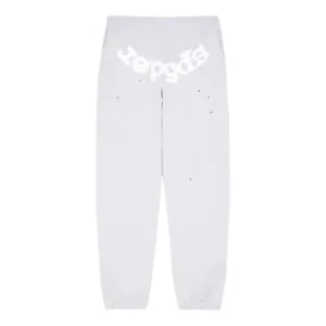 SP5DER Og Web Sweatpants 'heather Grey - Grey/white