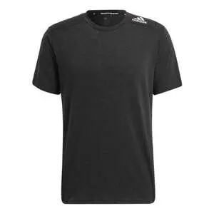 Adidas Sports Gym Round Neck Short Sleeve T-shirt - Black