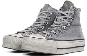CONVERSE Chuck Taylor All Star Lift Smoked Canvas High Top Sneakers - Grey