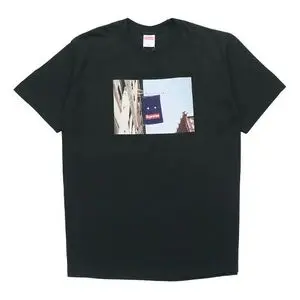 Supreme Week 1 Banner Tee Short Sleeve - Black