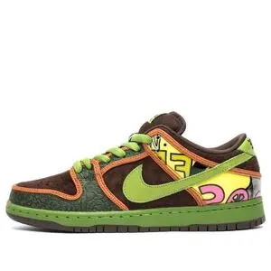 Nike Dunk Low 'de La Soul' Sneakers - Brown/green