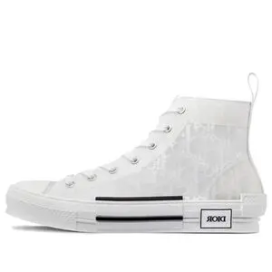 Dior B23 Oblique High Top Sneakers - White/black