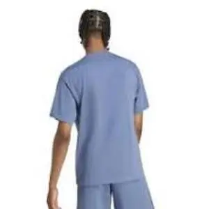 Adidas All Szn 3-stripes Garment Wash T-shirt Asia Sizing - Blue