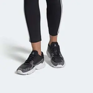 Adidas Falcon Snakeskin Athletic Sneakers