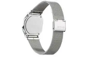 Casio Digital Sports Watch With Mesh Strap - Silver