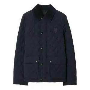 Burberry Quilted Jacket - Navy Blue