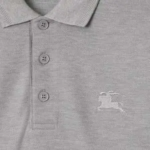 Burberry 26 Cotton Polo Shirt - Pale Grey