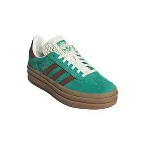 Adidas Gazelle Bold Platform Sneakers - Green/brown