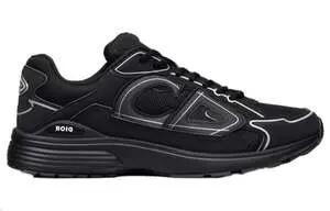 Dior B30 "triple Black" Athletic Sneakers - Black/black