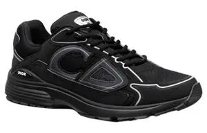 Dior B30 "triple Black" Athletic Sneakers - Black/black