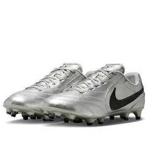 Nike Tiempo Ligera Pro Fg Football Boots - Metallic Silver/black