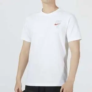 Nike As Nsw Gaokao Ss Tee Athleisure Casual Sports Alphabet Round Neck Short Sleeve White T-shirt