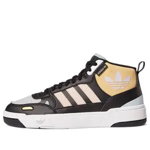 Adidas Originals Post Up Mid Top Sneakers - Black/yellow
