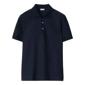 Burberry 25 Metal Ekd Cotton Polo Shirt - Navy