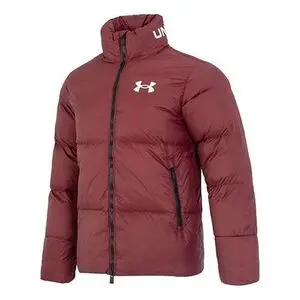 Under Armour Logo Puffer Jacket - Burgundy