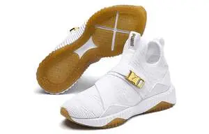 PUMA Defy Varsity Mid "white Metallic Gold