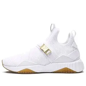 PUMA Defy Varsity Mid "white Metallic Gold - White/gold