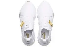 PUMA Defy Varsity Mid "white Metallic Gold