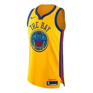Nike Nba Golden State Warriors Stephen Curry Connected Jersey - Yellow