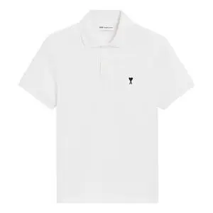AMI Paris Ami Short Sleeve Ami De Heart Polo Shirt 'white' White