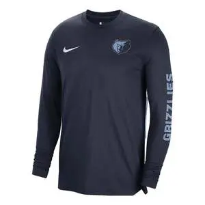 Nike X Nba Memphis Grizzlies Dri-fit Long Sleeve T-shirt - Navy