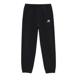 NEW BALANCE Essentials Stacked Logo Trousers - Black