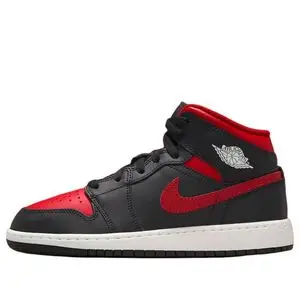 JORDAN 1 Mid "bred - Black/red
