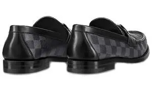 LOUIS VUITTON Major Loafers - Black/grey/silver