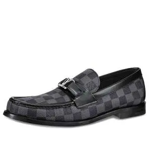 LOUIS VUITTON Major Loafers - Black/grey/silver