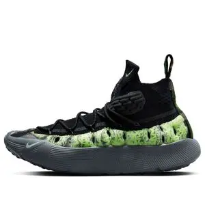 Nike Ispa Sense Flyknit High Top Sneakers - Green/black