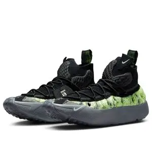 Nike Ispa Sense Flyknit High Top Sneakers - Green/black