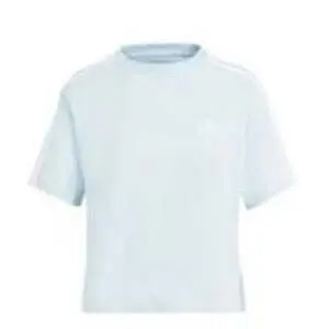Adidas Essentials 3-stripes Cropped T-shirt - Blue