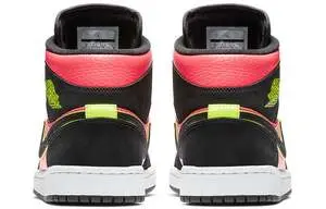 JORDAN 1 Retro Mid Sneakers - Black/volt/hot Punch
