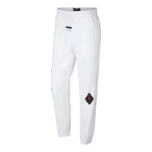 JORDAN Legacy Aj 6 Logo Label Bundle Feet Sports Pants - White