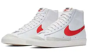 Nike Blazer Mid '77 Vintage High Top Sneakers - White/red