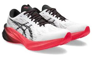 Asics Novablast 3 Athletic Sneakers - White/black/red