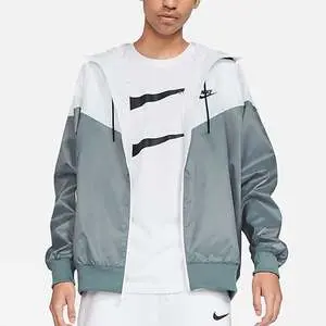 Nike Sport Zipper Hoodie Wind-proof Jacket - Graywhite