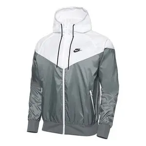 Nike Sport Zipper Hoodie Wind-proof Jacket - Graywhite