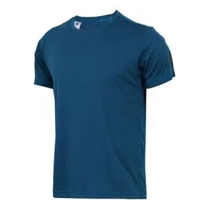 Adidas Solid Color Printing Logo Stripe Round Neck Quick Dry Short Sleeve T-shirt - Default Colorway