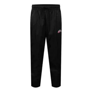 Nike Windrunner Elastic Drawstring Sports Long Pants - Black