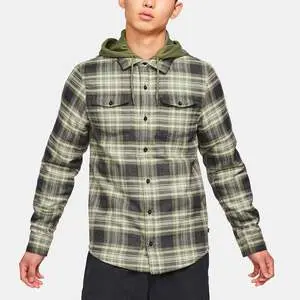 Nike Plaid Hooded Flannel Jacket