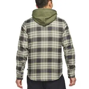Nike Plaid Hooded Flannel Jacket